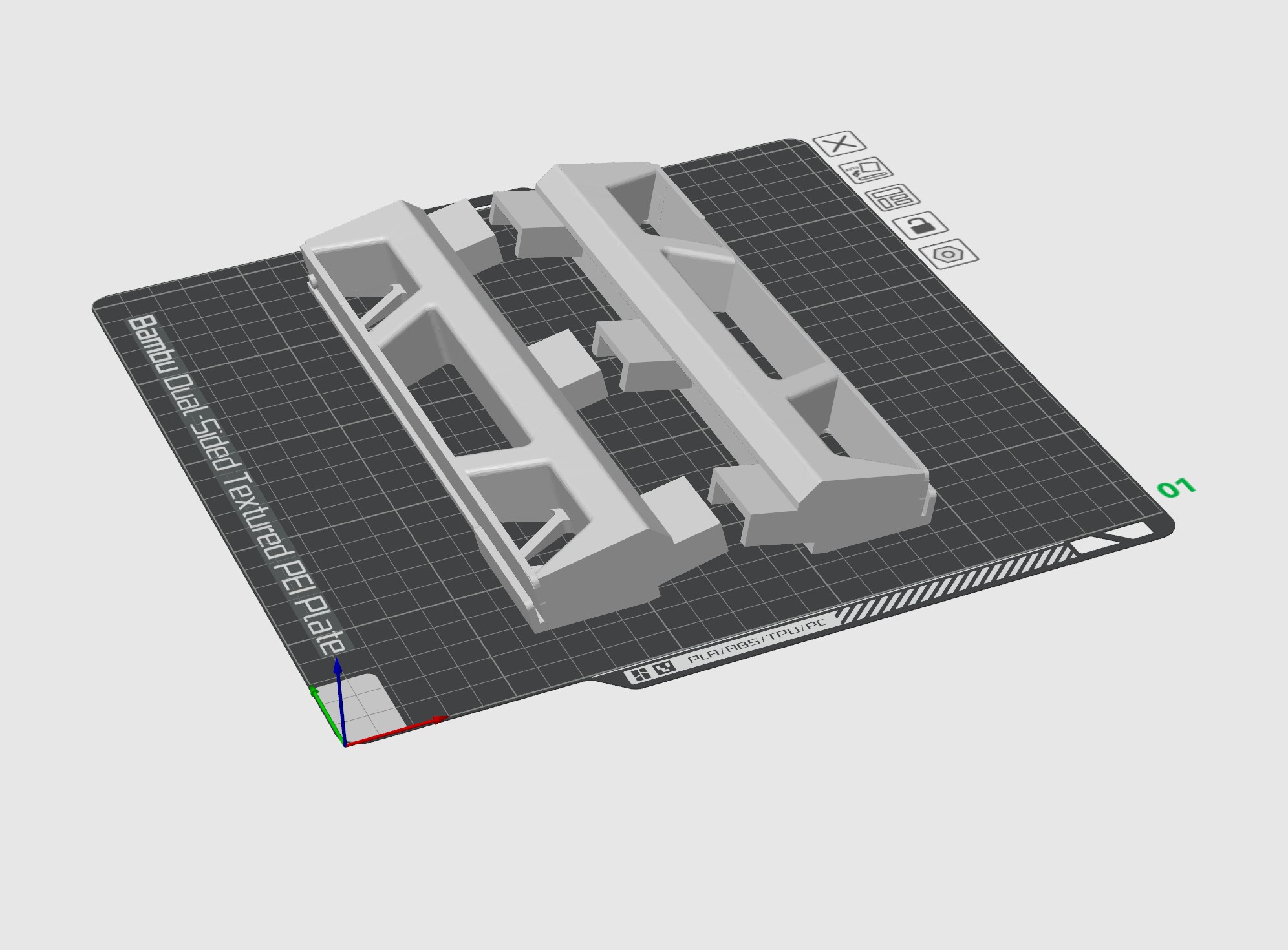 Bambu Lab AMS Holder Stand for P1P with Cable Chain Assembly by Big ...