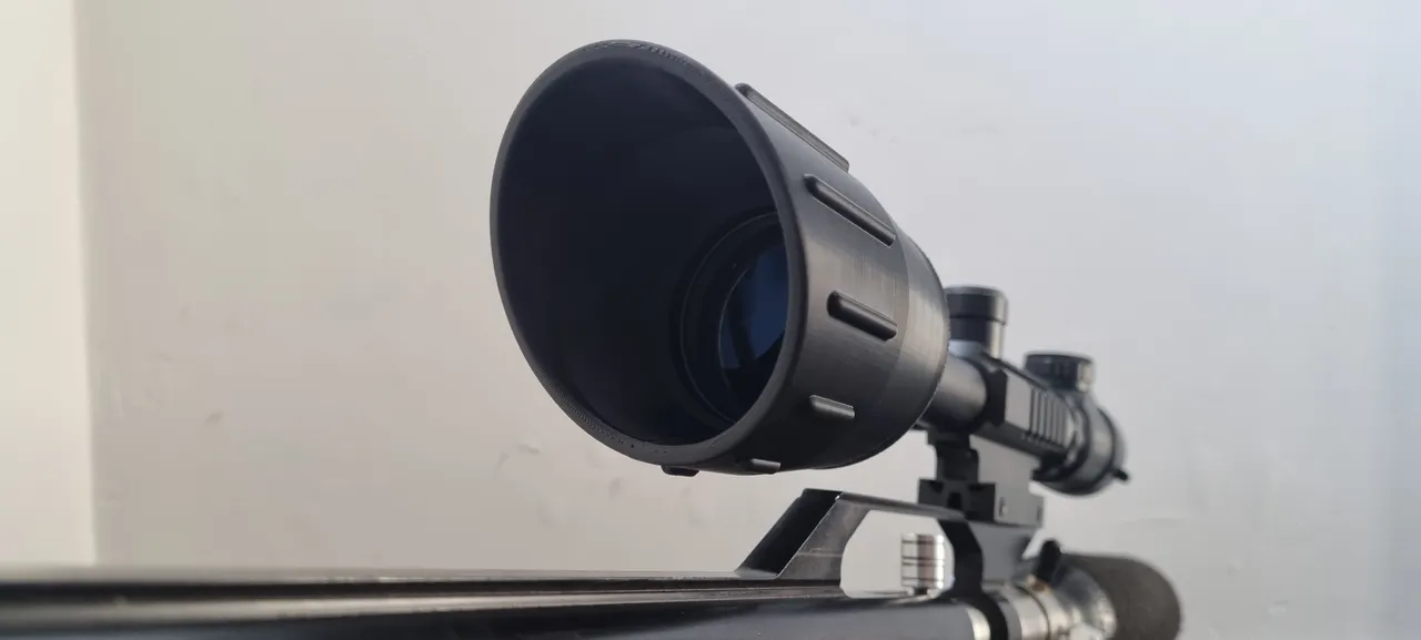 Hunting Rifle Scope Sun Shade Long Slash Cut Smooth Without Ribs v3 To ...