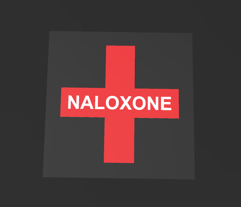 Naloxone Logo AMS enabled by Simple Solutions 3D | Download free STL ...