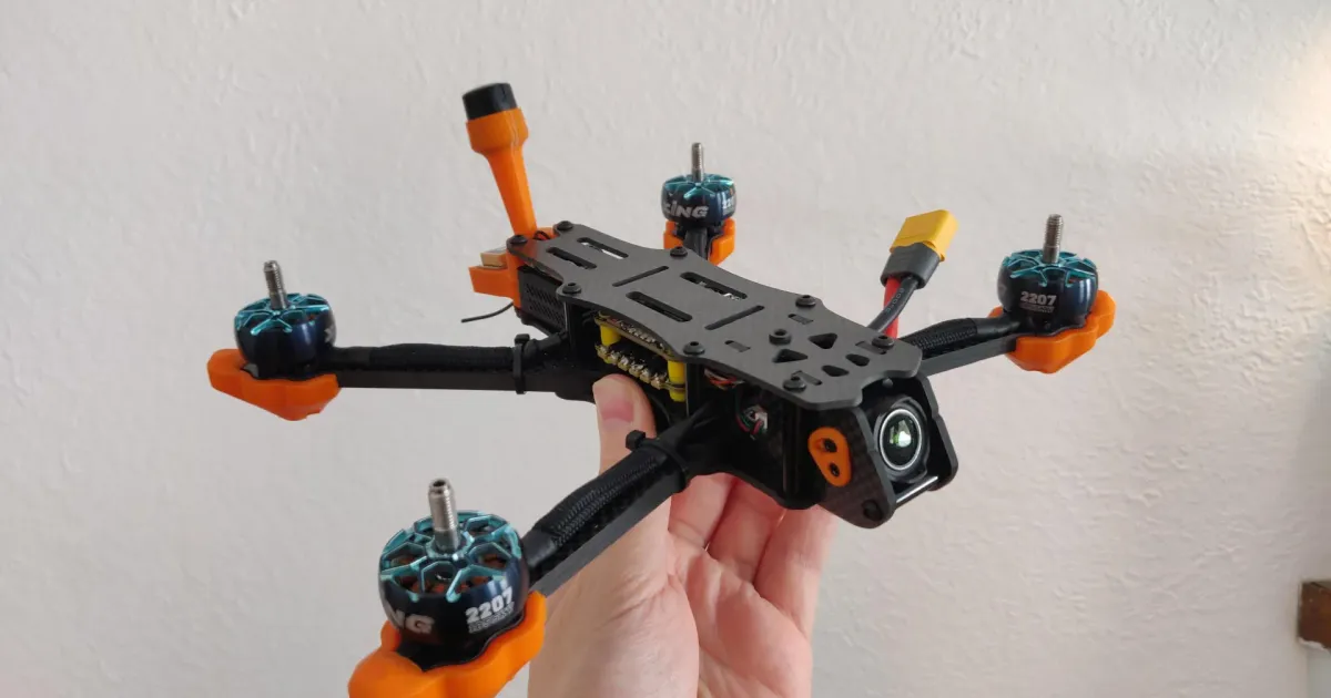 Arm guards & O3 antenna mount + GPS for Wu Tank Max 2 frame by ...