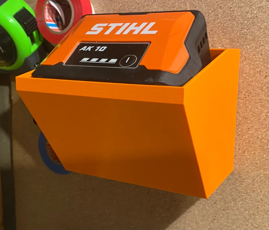 STIHL battery holder AK by Nico | Download free STL model | Printables.com