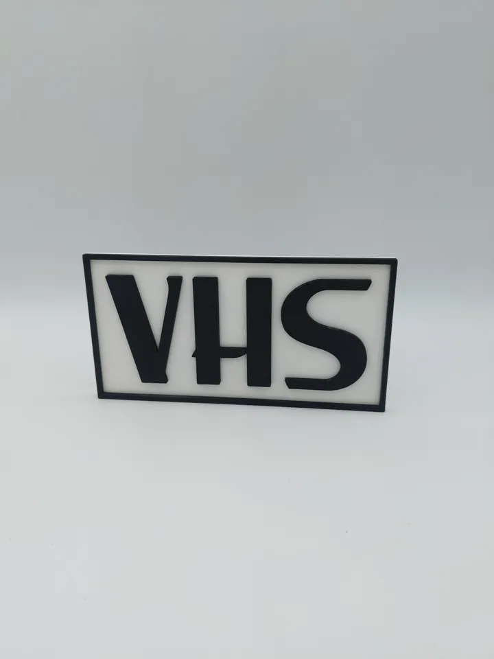 VHS Logo by jaredandrews | Download free STL model | Printables.com