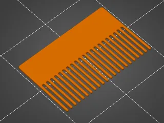 EDC Comb (Credit card size) by 3D Ideation | Download free STL model ...