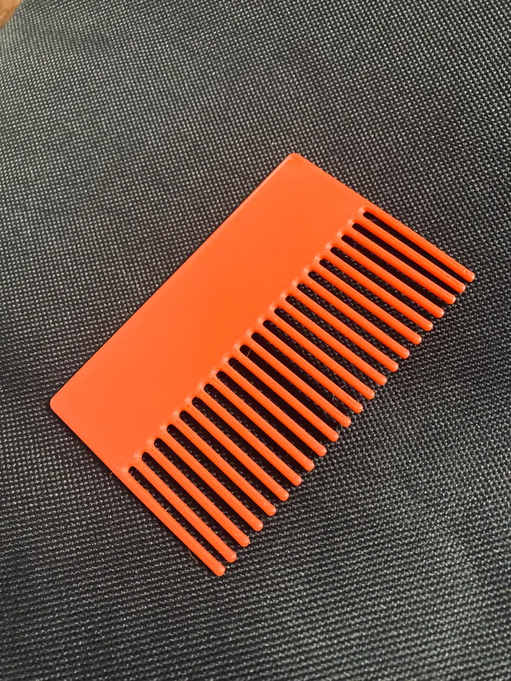 EDC Comb (Credit card size) by 3D Ideation | Download free STL model ...