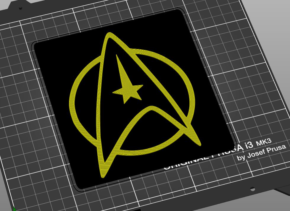 StarFleet Plate/Background by Omega-TI | Download free STL model ...