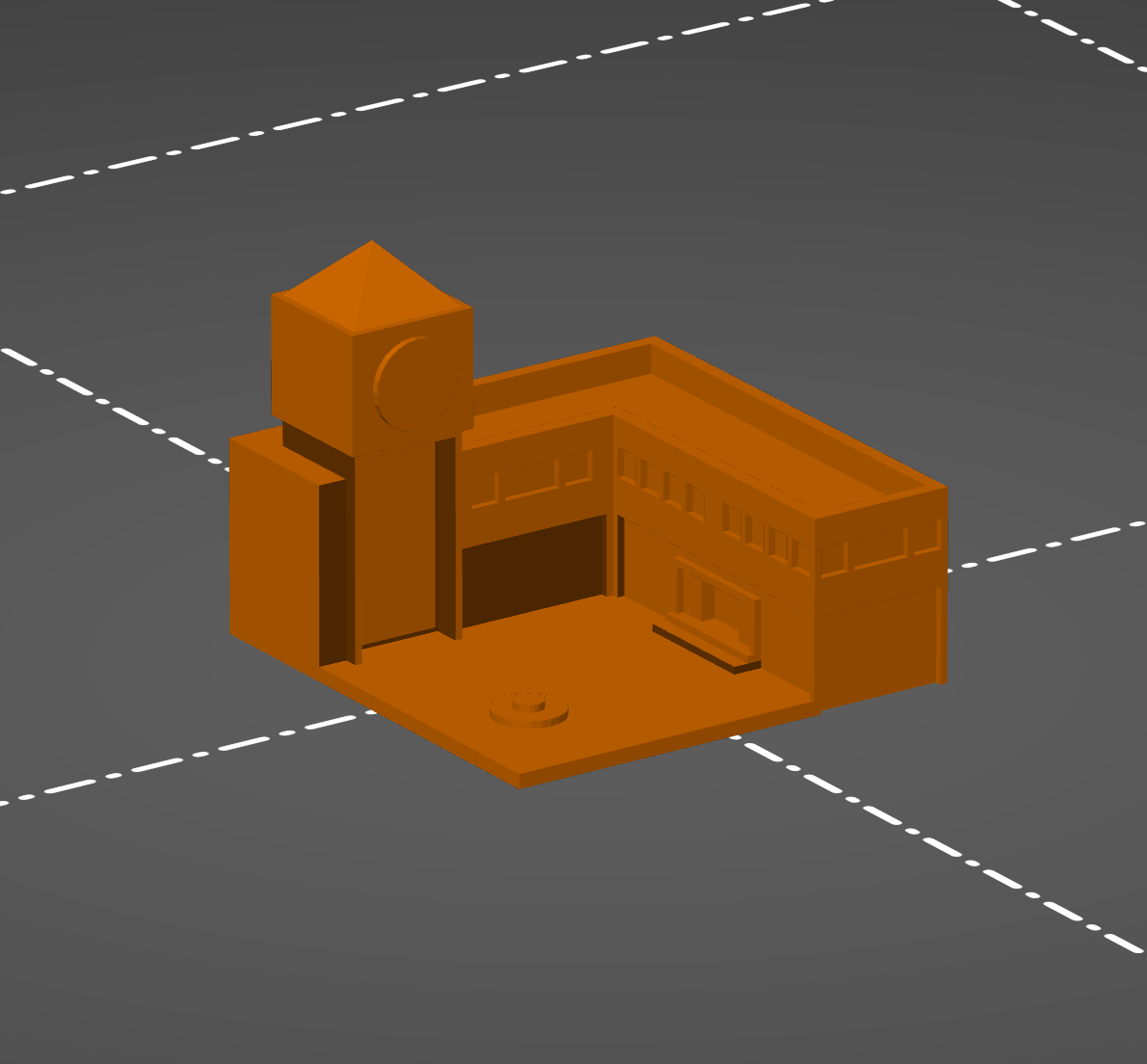 School (Minimal Low Polygon) by Panitarn Boontarig | Download free STL ...
