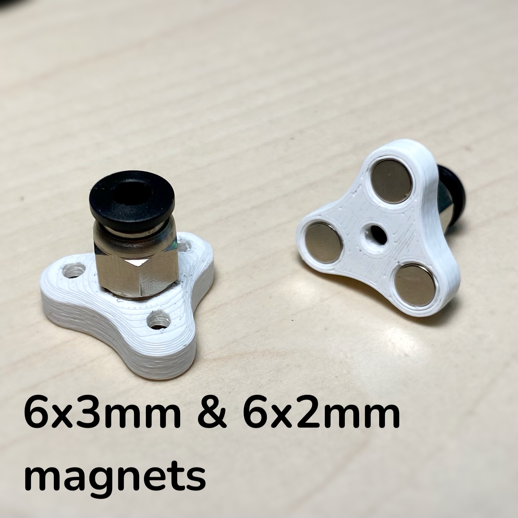 M6/M10 PTFE Tubes connector (magnetically) PC4-M6 / PC4-M10 / 6x2mm ...