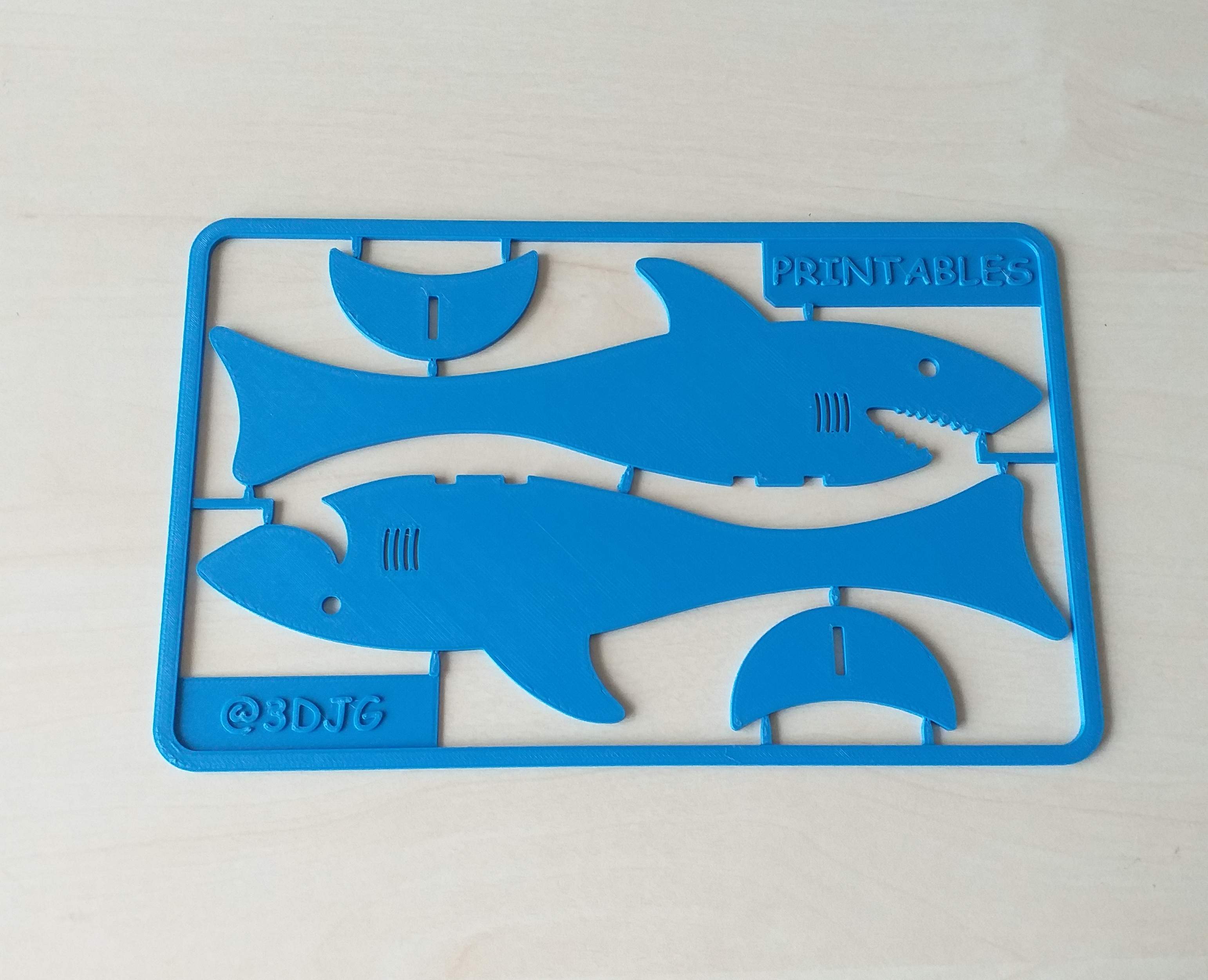 Happy Shark and Angry Shark Kit Card (updated) by 3DJG | Download free ...