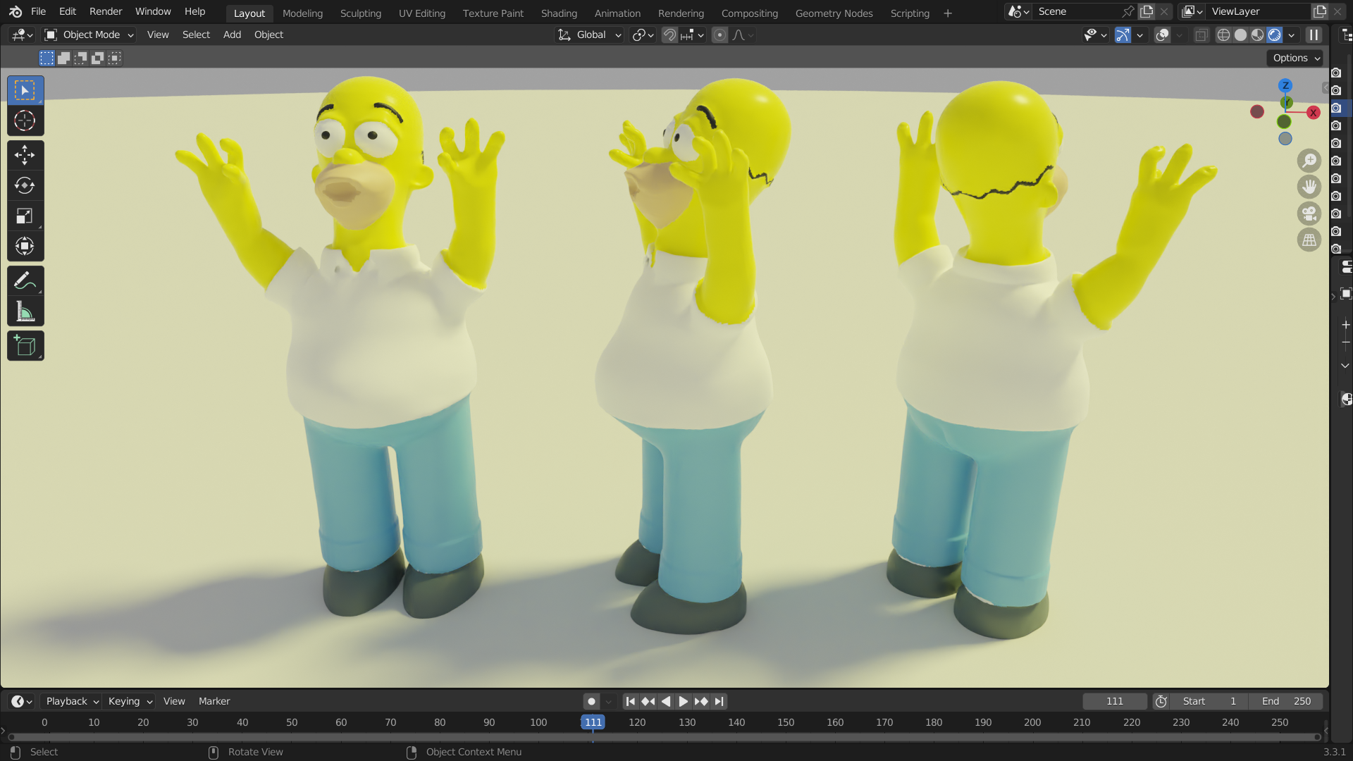 Scary Homer Simpson by Berunin | Download free STL model | Printables.com