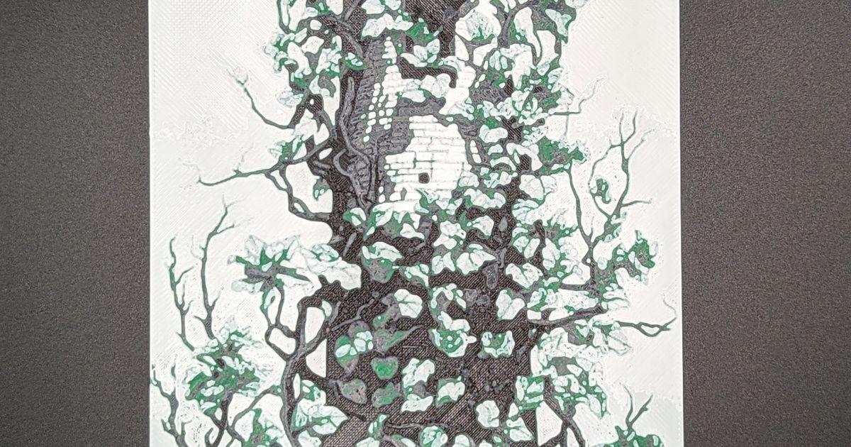 Tower and Vines - HueForge - Customizable by miak3D | Download free STL ...