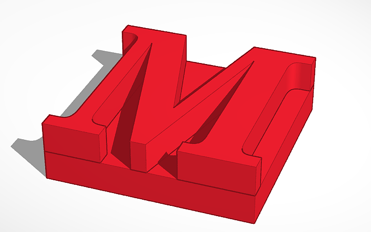 Big M letter. by amerika sdf | Download free STL model | Printables.com
