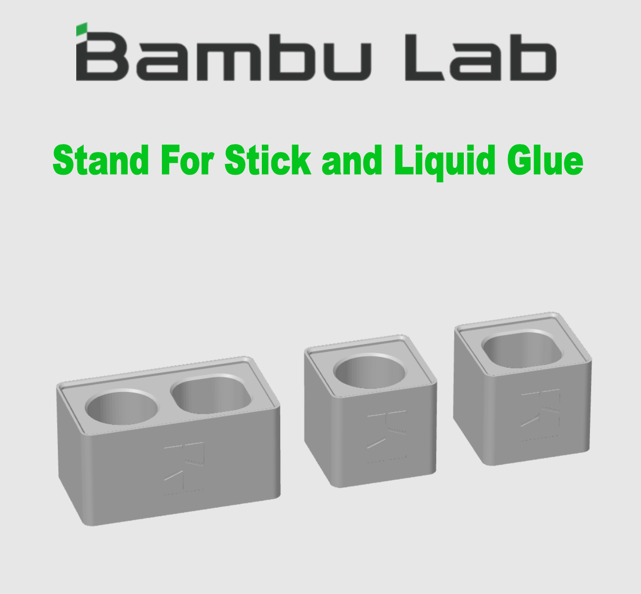 Bambu Lab - Stand For Stick and Liquid Glue - Three Versions by Damian ...