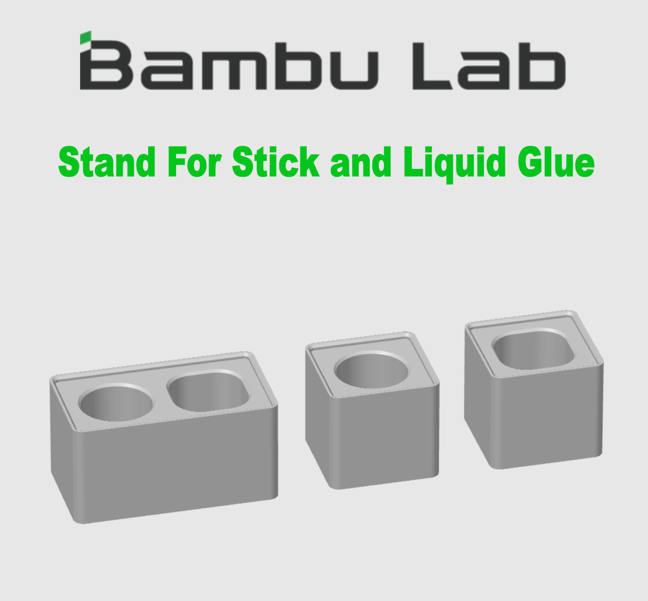 Bambu Lab - Stand For Stick and Liquid Glue - Three Versions by Damian ...