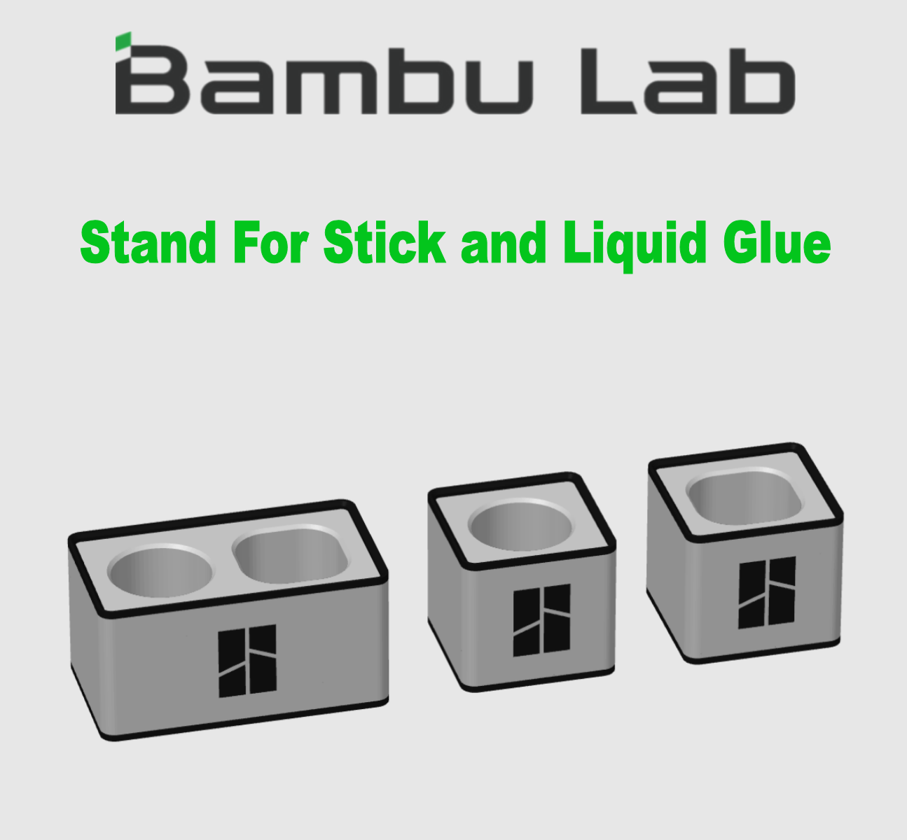 Bambu Lab - Stand For Stick and Liquid Glue - Three Versions by Damian ...