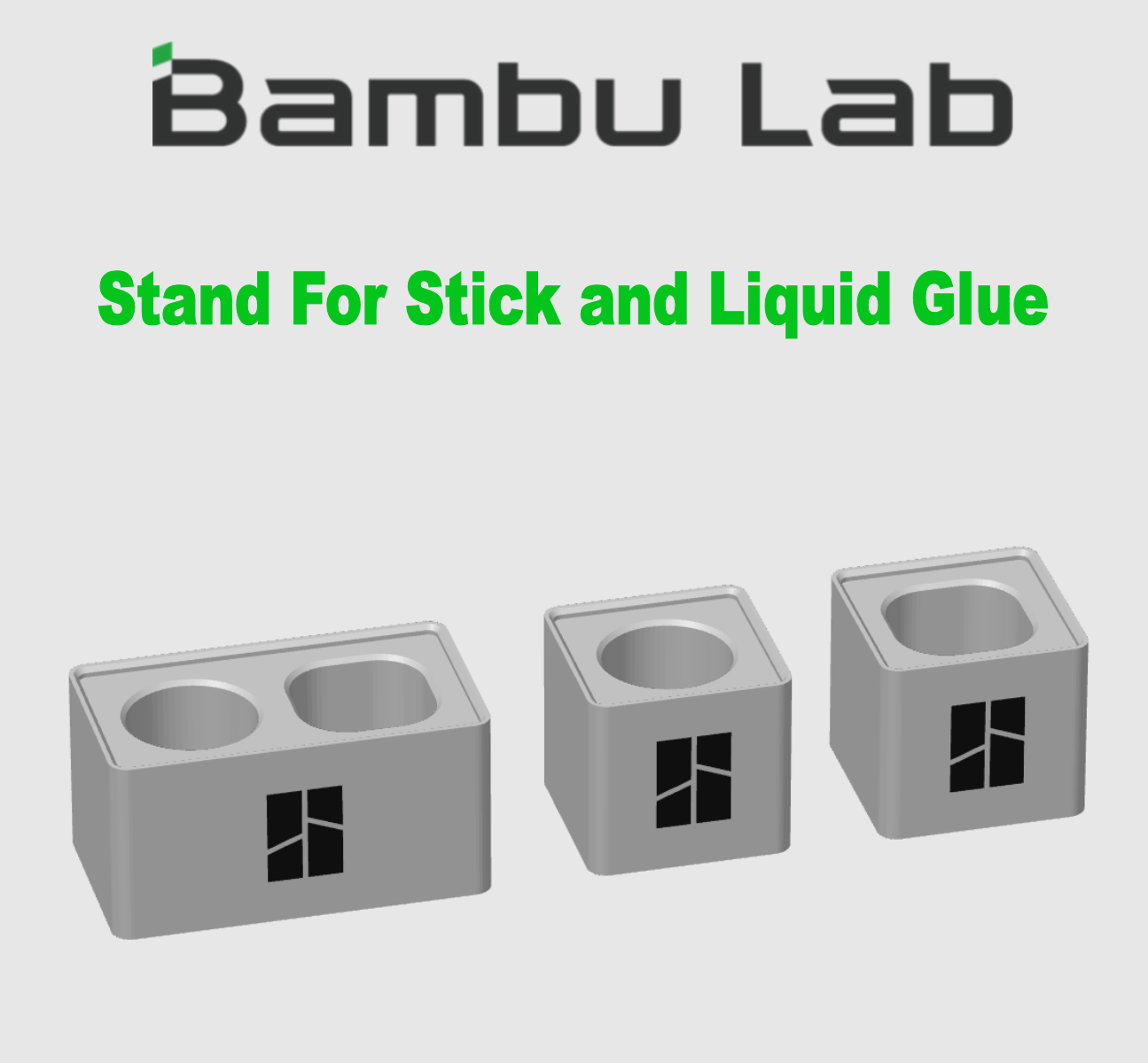 Bambu Lab - Stand For Stick and Liquid Glue - Three Versions by Damian ...
