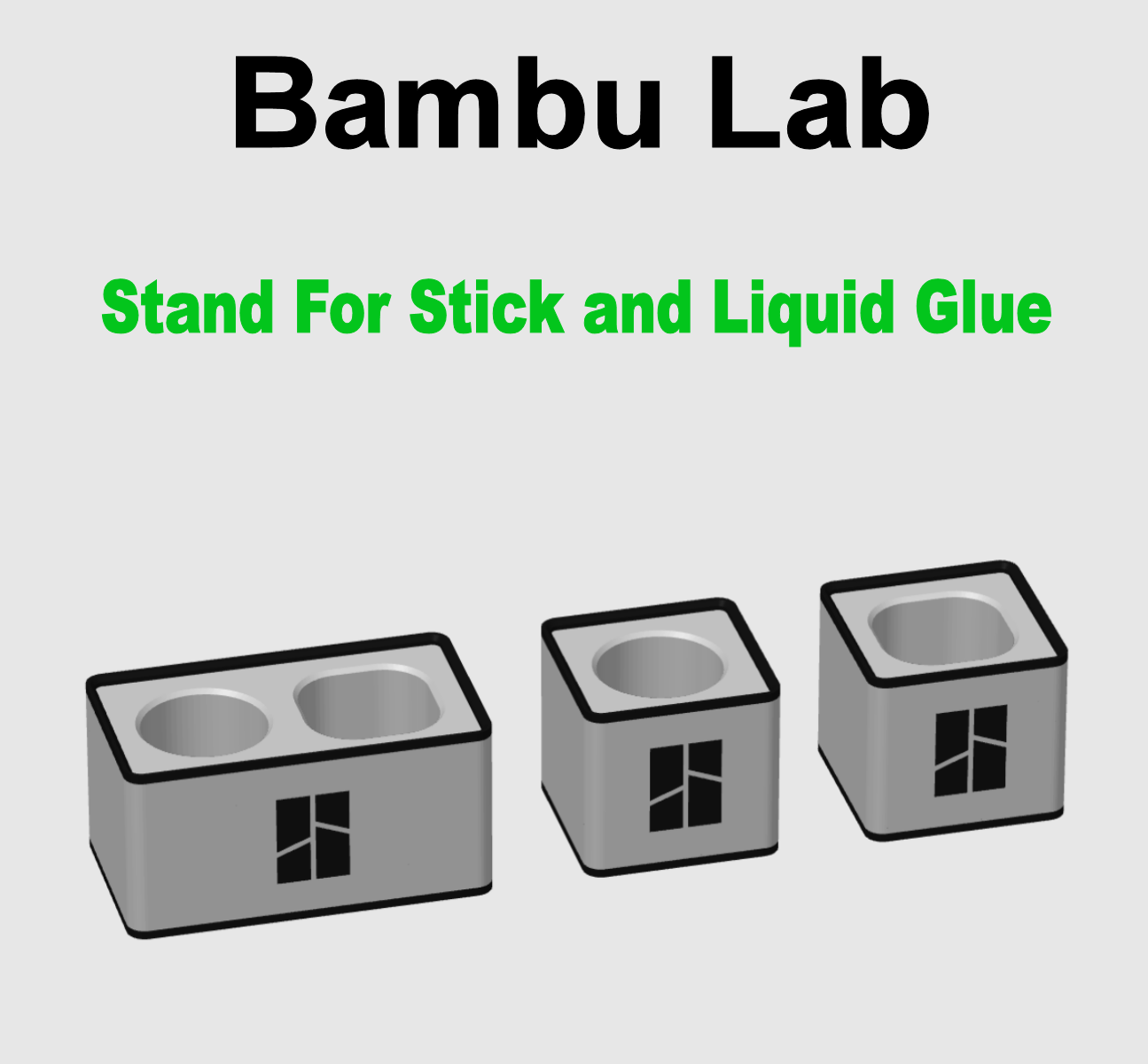 Bambu Lab - Stand For Stick and Liquid Glue - Three Versions by STORM ...
