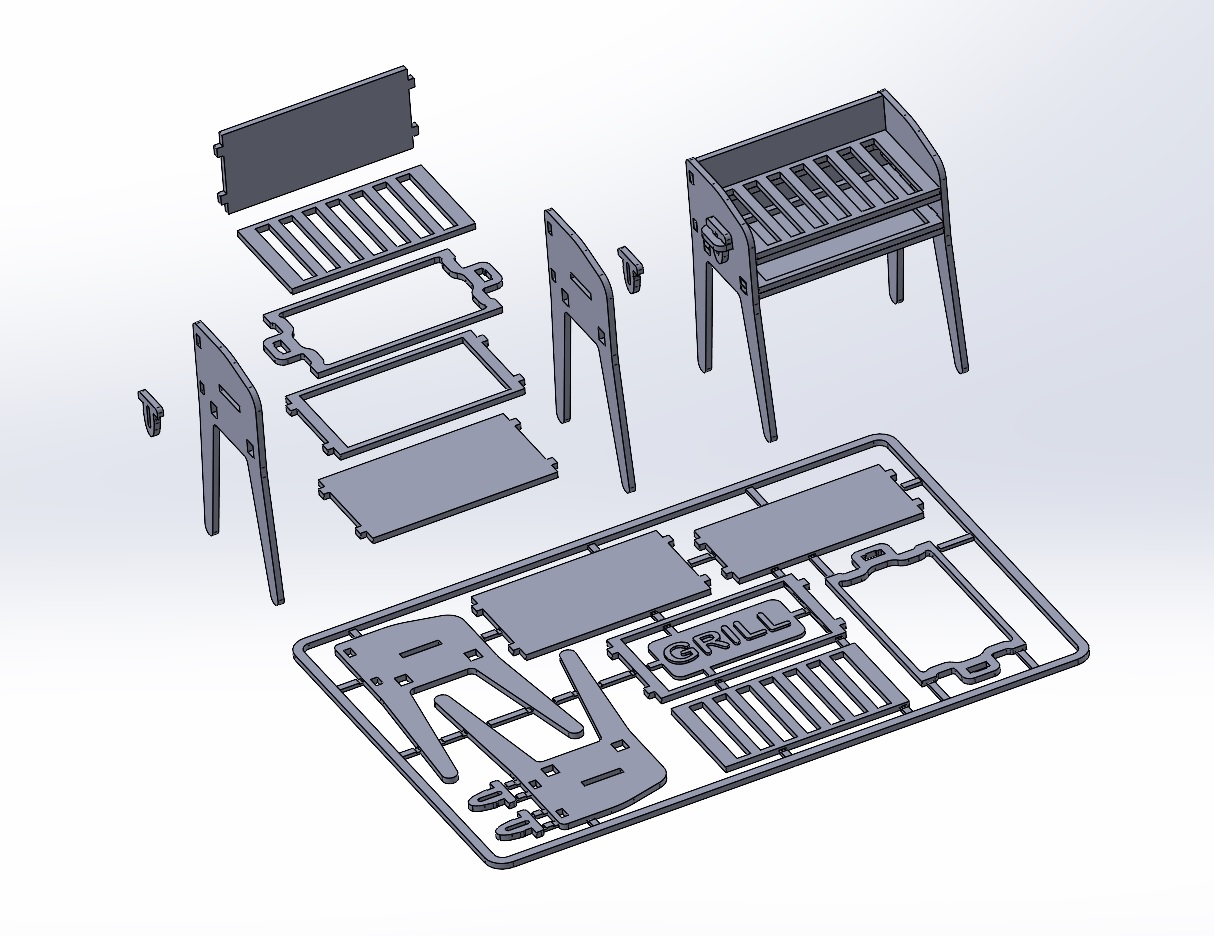 Grill Kit Card by dmc | Download free STL model | Printables.com