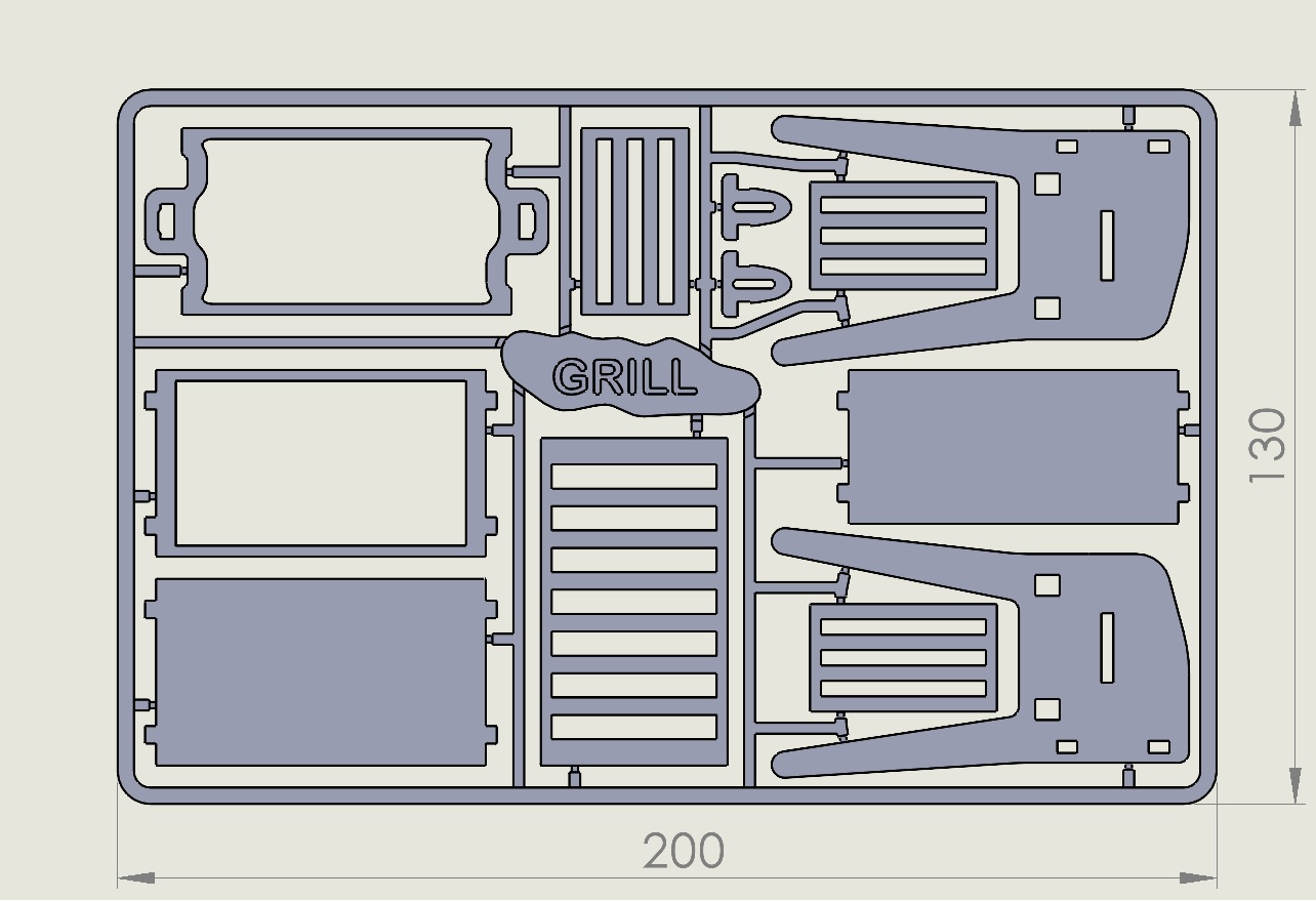 Grill Kit Card by dmc | Download free STL model | Printables.com