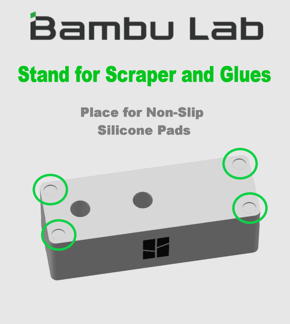 Bambu Lab - Stand for Scraper - Stick and Liquid Glue - Three Versions ...