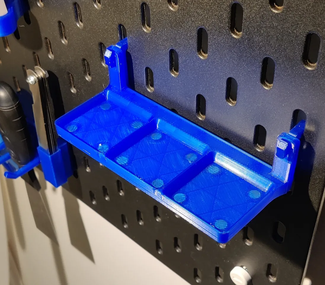 IKEA SKÅDIS/SKADIS Gridfinity 3x1 shelf by Marcus Perhamn | Download ...