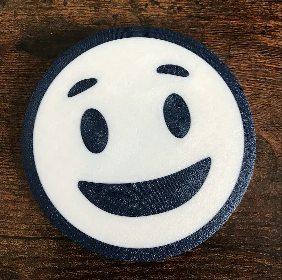 multicolor smile coaster ,bambu studio or other by Slowpoke | Download ...