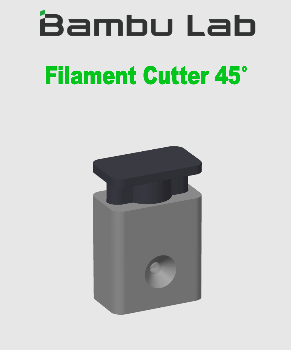 Bambu Lab Filament Cutter 45° by Damian | Download free STL model ...