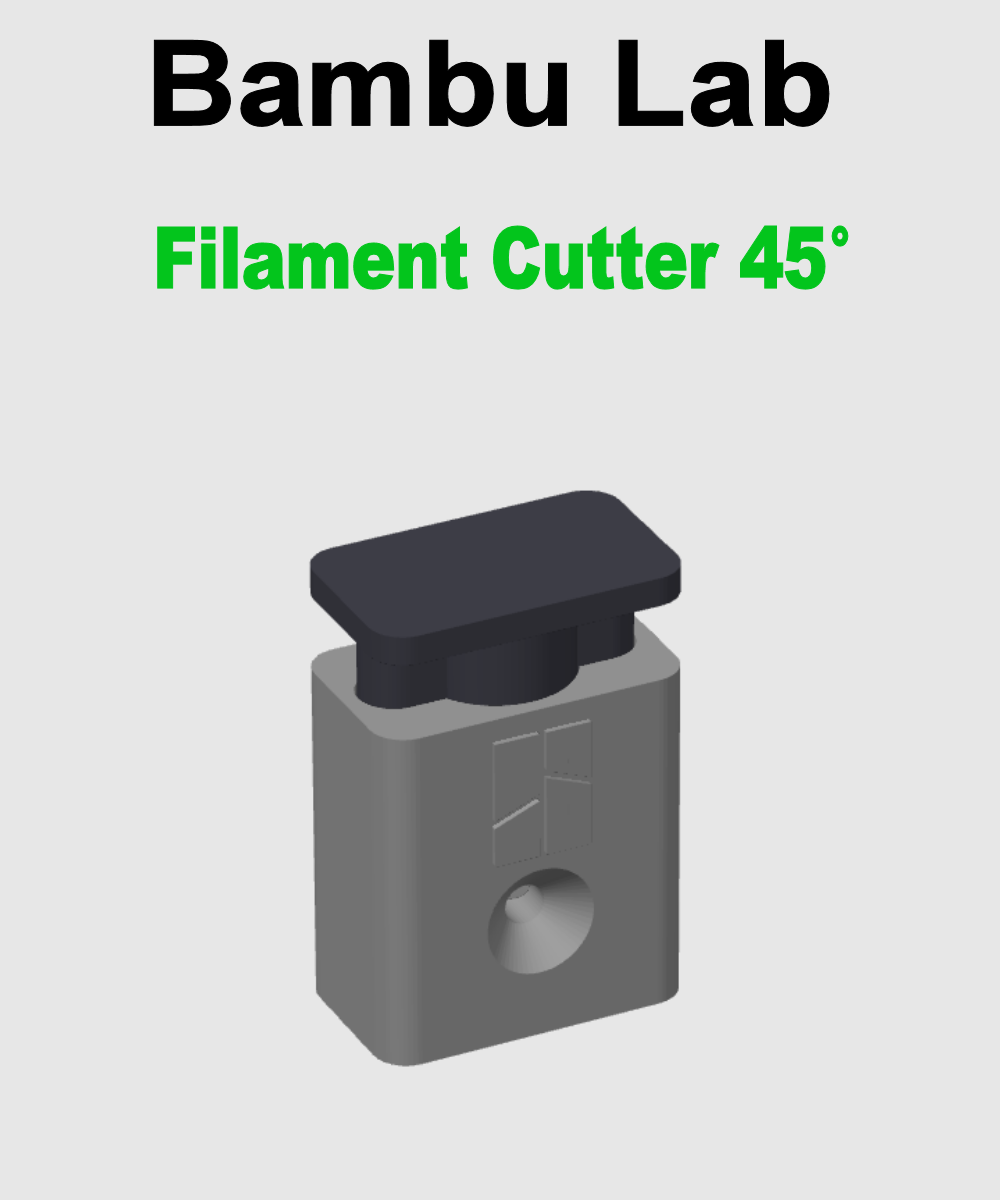 Bambu Lab Filament Cutter 45° von STORM DESIGN | Kostenloses STL-Modell ...