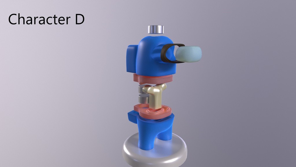 Among Us Mini - Customizable Character with Mandalorian Hat by ARt ...