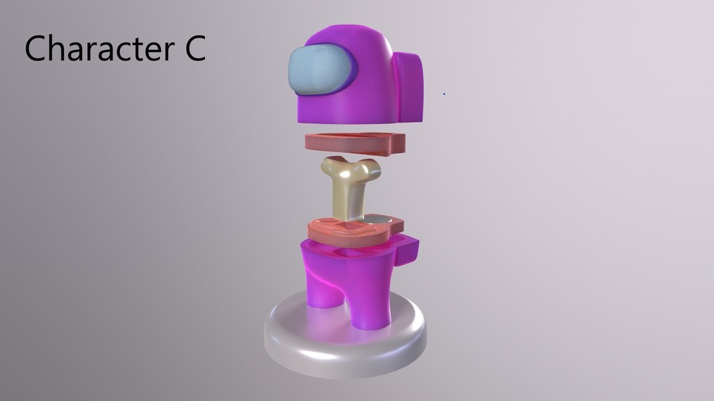 Among Us Mini - Customizable Character with Mandalorian Hat by ARt ...