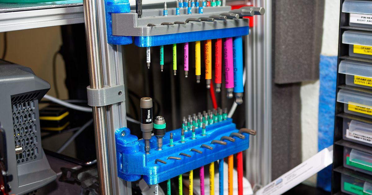 Swing Out Wera Hex Plus Hexagon Key Set Rack by Mark Harris | Download ...