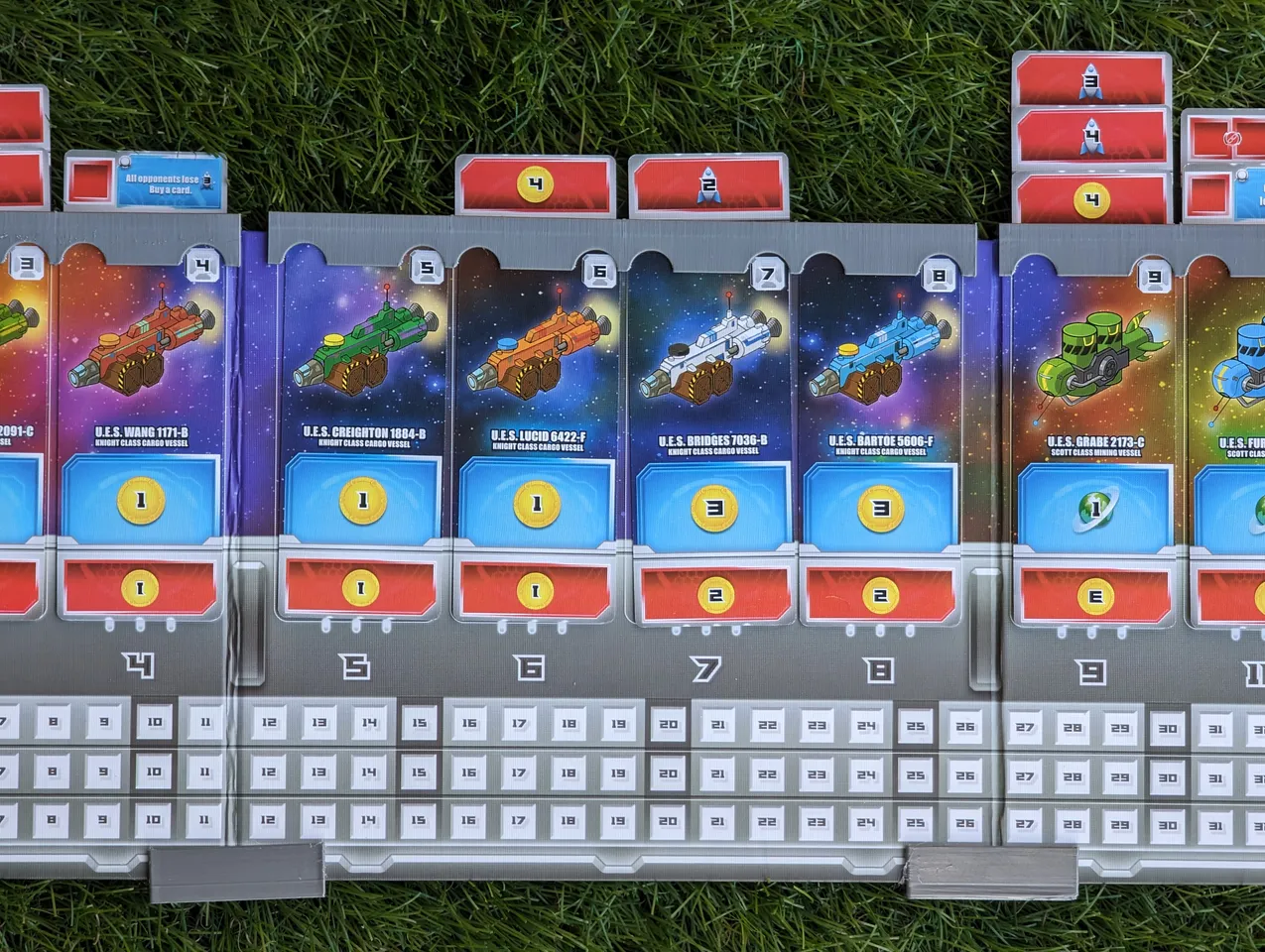 Space Base Organizer w/ Card Alignment Helpers and Magnetic Cube ...