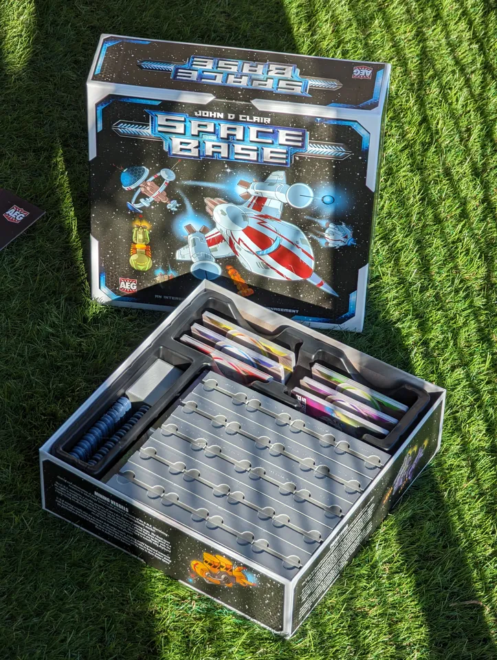 Space Base Organizer w/ Card Alignment Helpers and Magnetic Cube ...