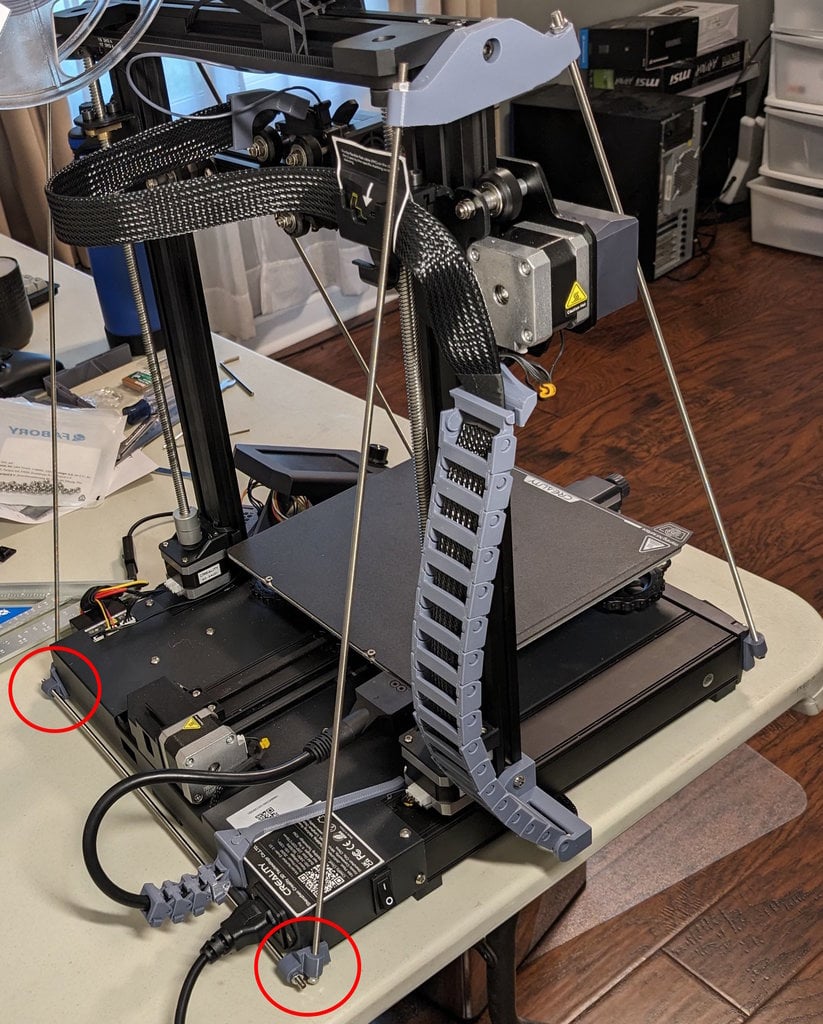 Ender 3 S1 quad Z-brace mod by p1mrx | Download free STL model ...