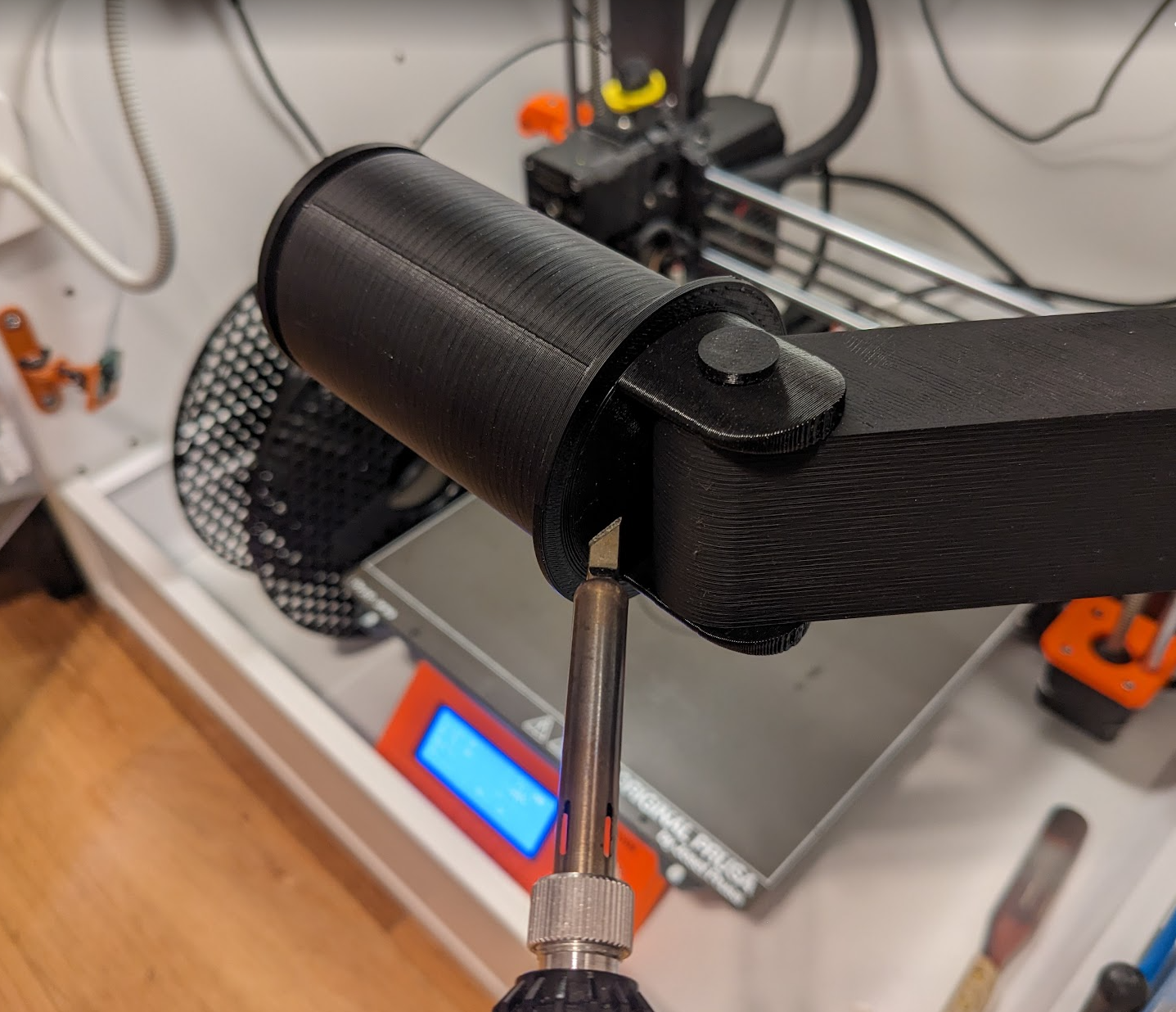Flexible filament holder for wall mount by Lean 3D | Download free STL ...