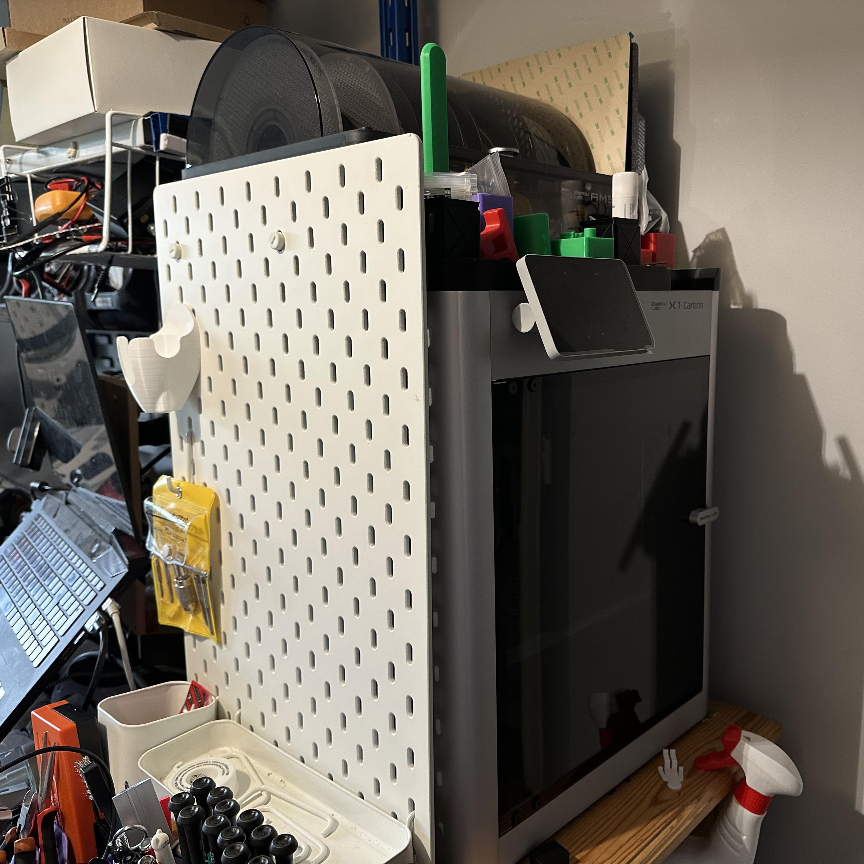 IKEA SKADIS mount for Bambu Lab X1C/P1S (requires AMS) by ...