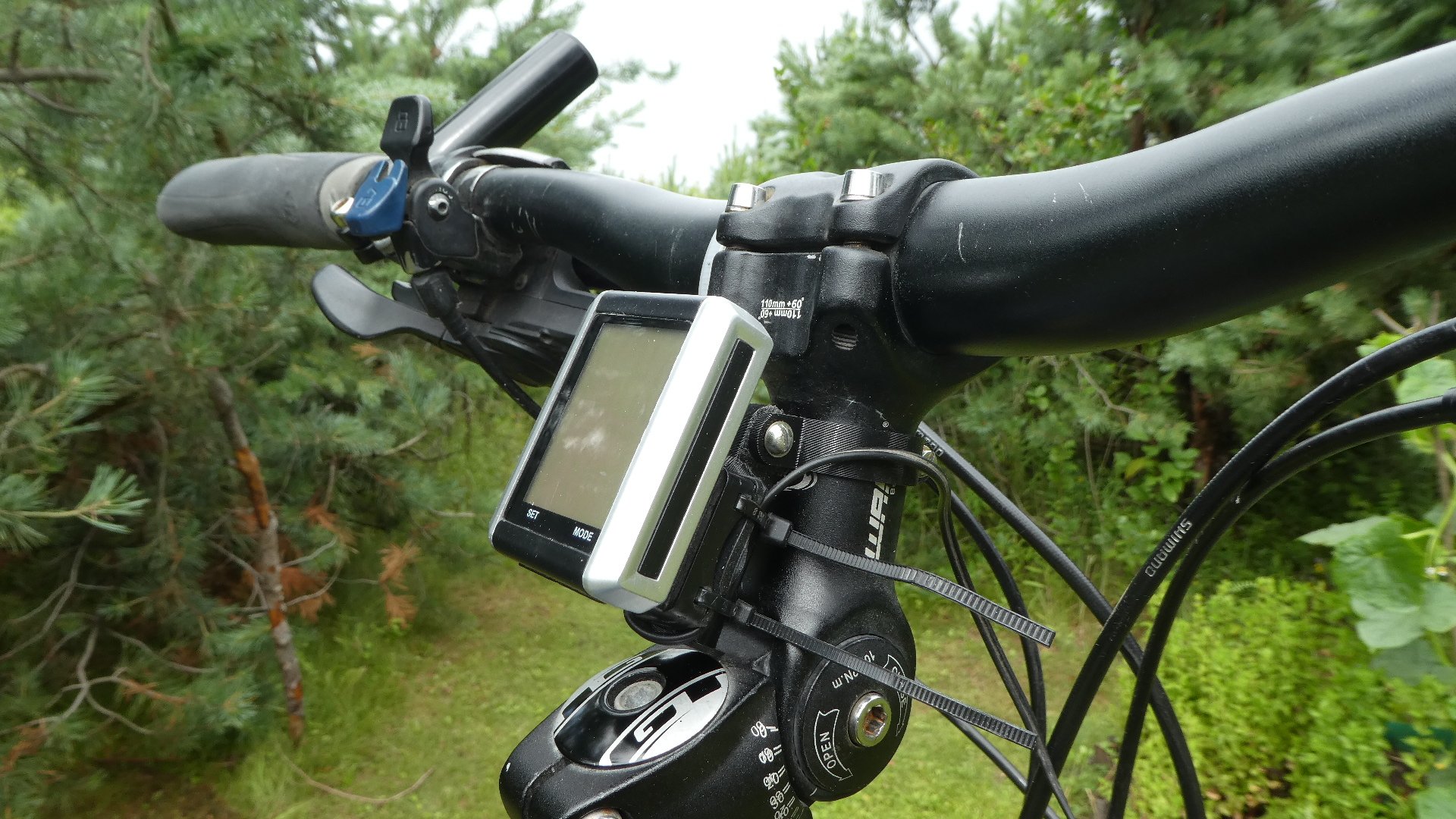 Parametric bicycle computer mount adapter for a raised handlebar stem ...