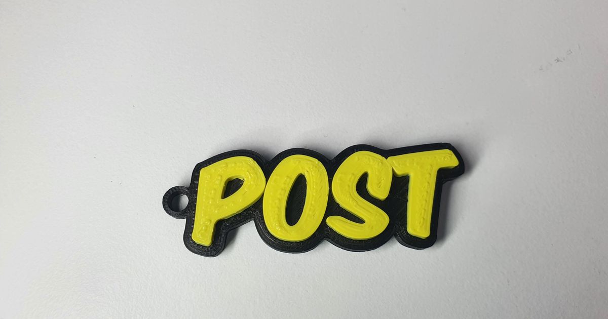 Post Keychain by Timos 3D-Druck | Download free STL model | Printables.com
