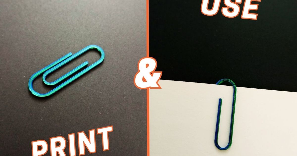 Paper Clip. by Robo3DDesiGn | Download free STL model | Printables.com