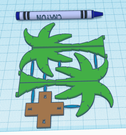 Palm tree-kit Card by Coroleon | Download free STL model | Printables.com