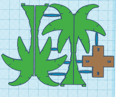 Palm tree-kit Card by Coroleon | Download free STL model | Printables.com