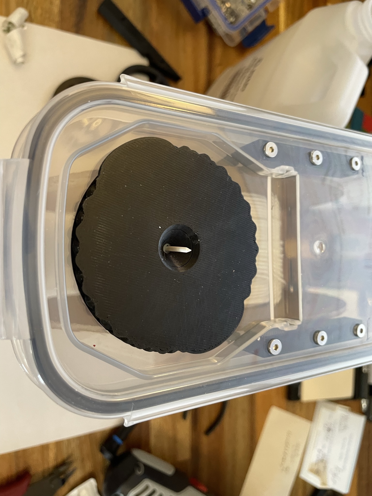 Filament Storage using Plastic Cereal containers by gminnick | Download ...