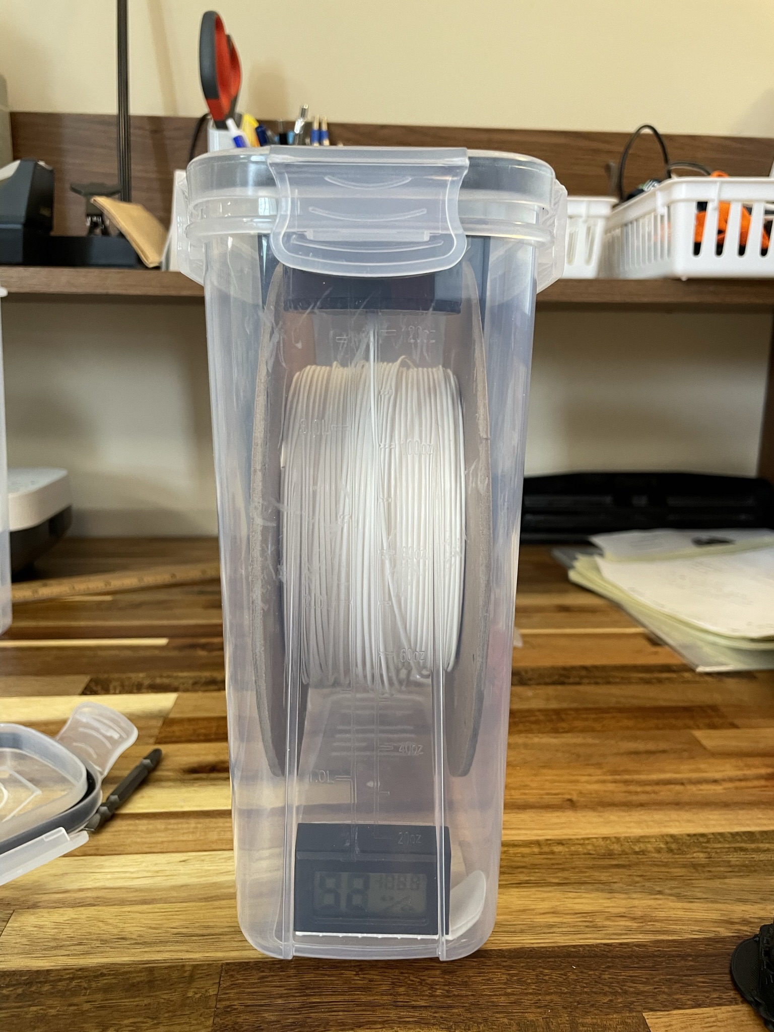 Filament Storage using Plastic Cereal containers by gminnick | Download ...