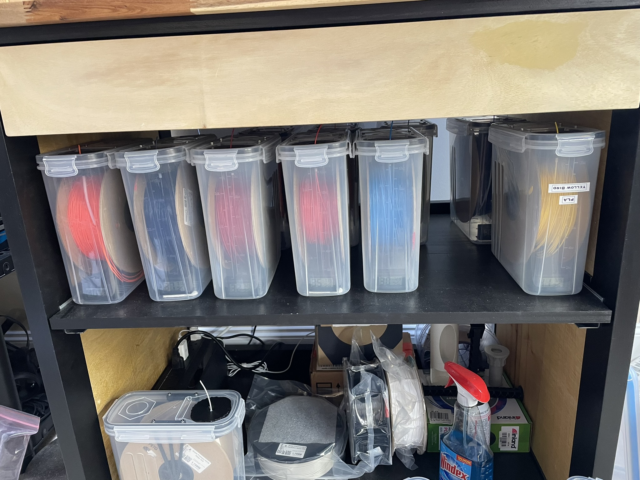 Filament Storage using Plastic Cereal containers Updated 11/12/2024 by ...