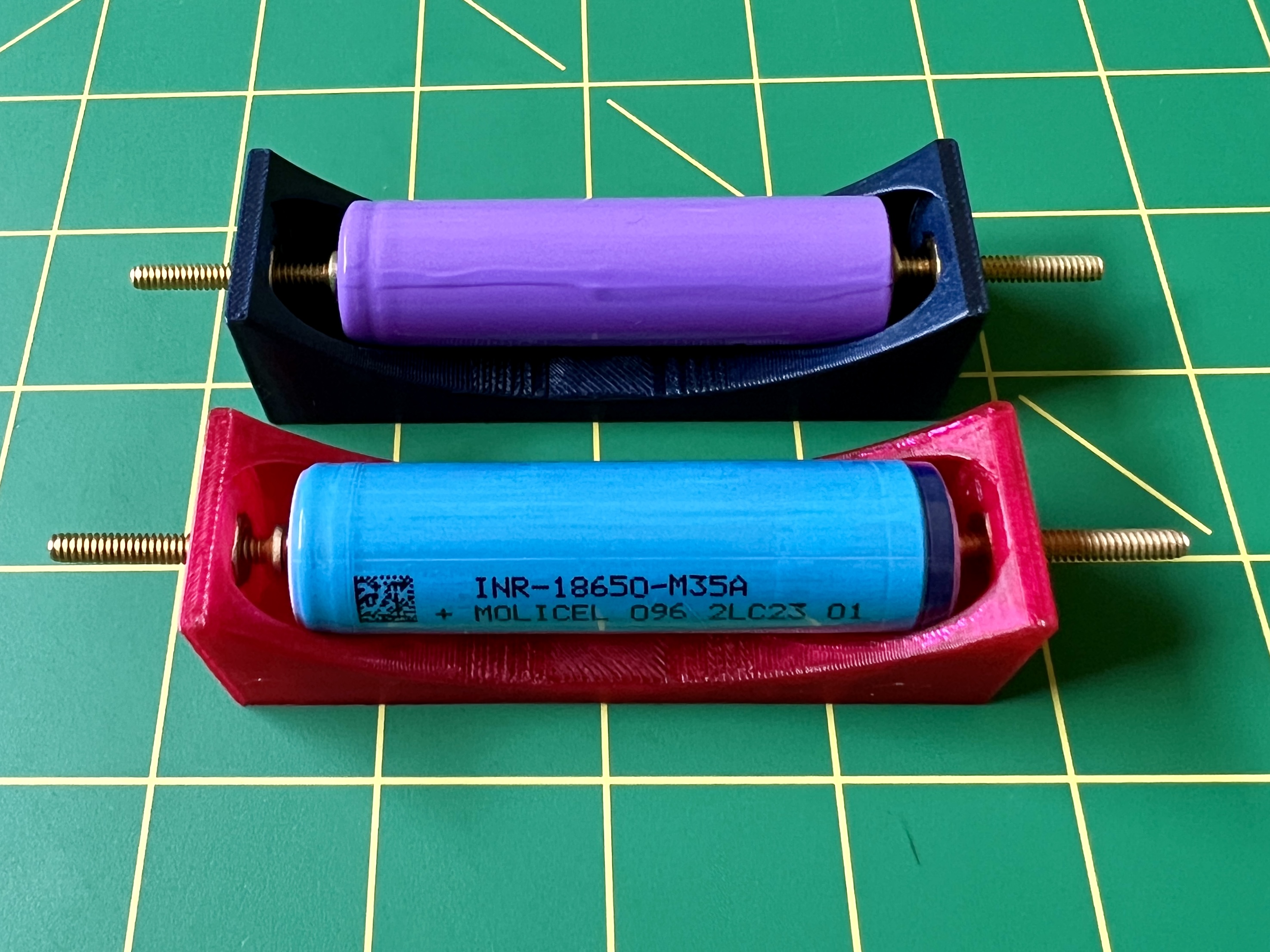 18650 Battery Holder and Test Stand by Granite | Download free STL ...