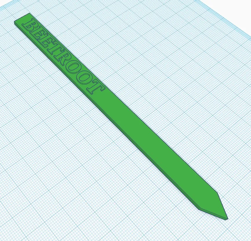 Beetroot Courgette Salad leaf and spring onion Seedling Labels by ...