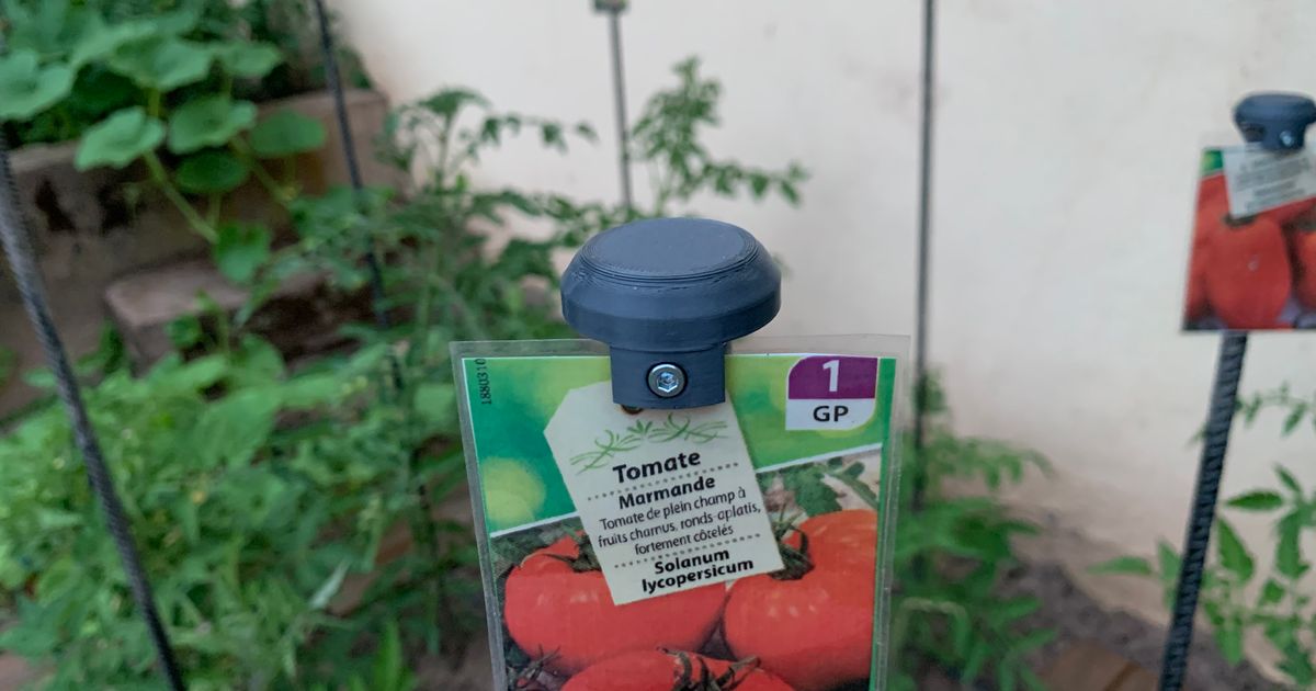 Cover and label holder for tomato stake by methylene67 | Download free ...