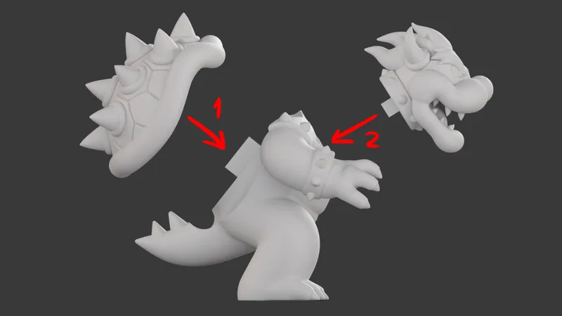 Bowser Figure (Super Mario Bros) par Desk_Drawer | Téléchargez ...