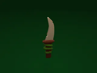 Cartoonish Dagger by rockwill | Download free STL model | Printables.com
