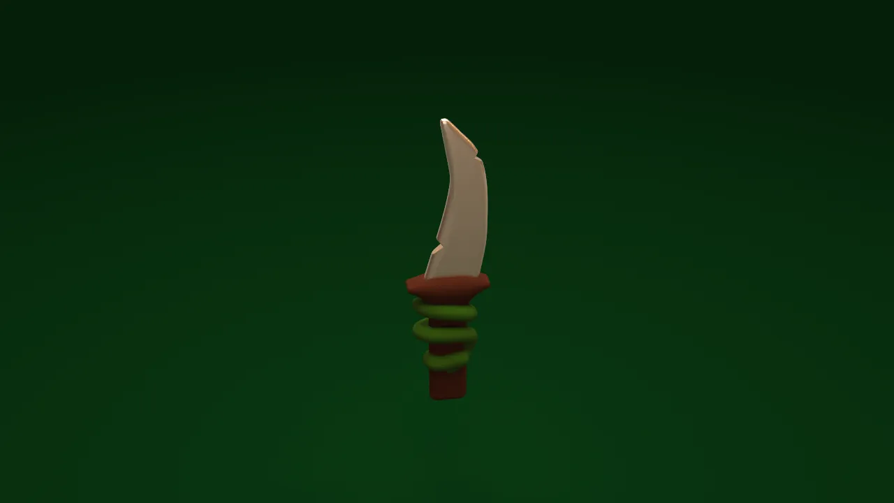 Cartoonish Dagger by rockwill | Download free STL model | Printables.com