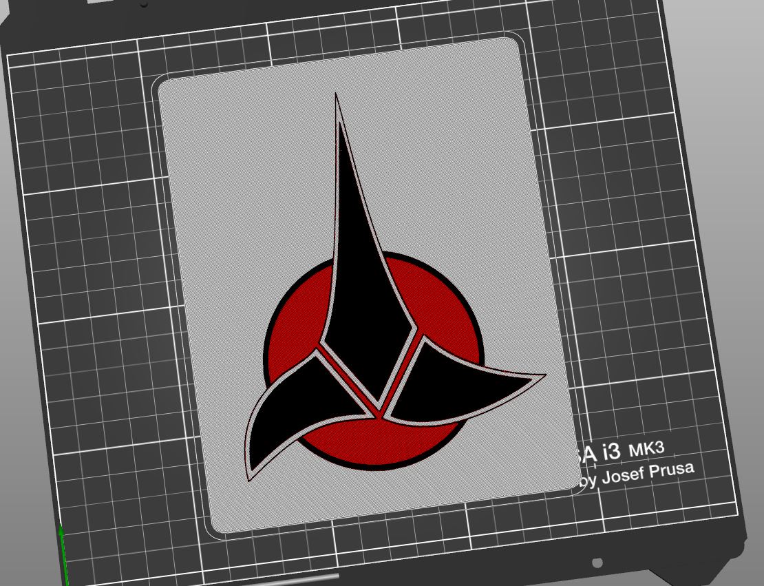 Klingon Symbol by Omega-TI | Download free STL model | Printables.com